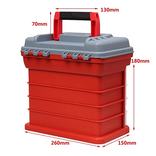 YOUOOK 4 Layers Plastic Box Large Fishing Box Screw Parts Storage Tool Box Storage Fishing Lures Box Accessories Tool Box