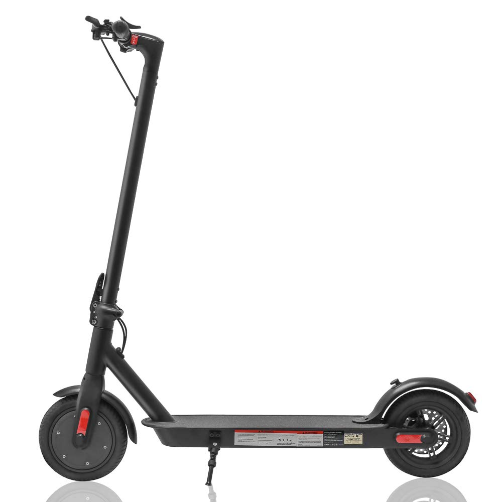 Smart High Power Electric Scooter Fold-able Lightweight Sturdy Frame Teenager Adult Outdoor Activities Communicate Schooling Camping (Black)