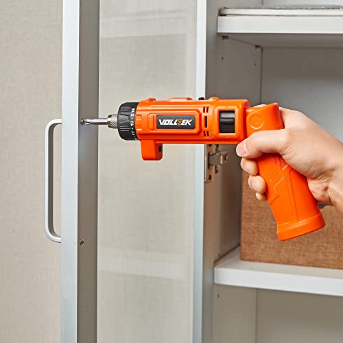 Volltek Cordless Screwdriver, 8V Max 10Nm Electric Screwdriver Rechargeable Set with 82 Accessory Kit and Charger in Carrying Case, 21+1 Cluth, Dual Position Handle, LED Light, VTCD2623