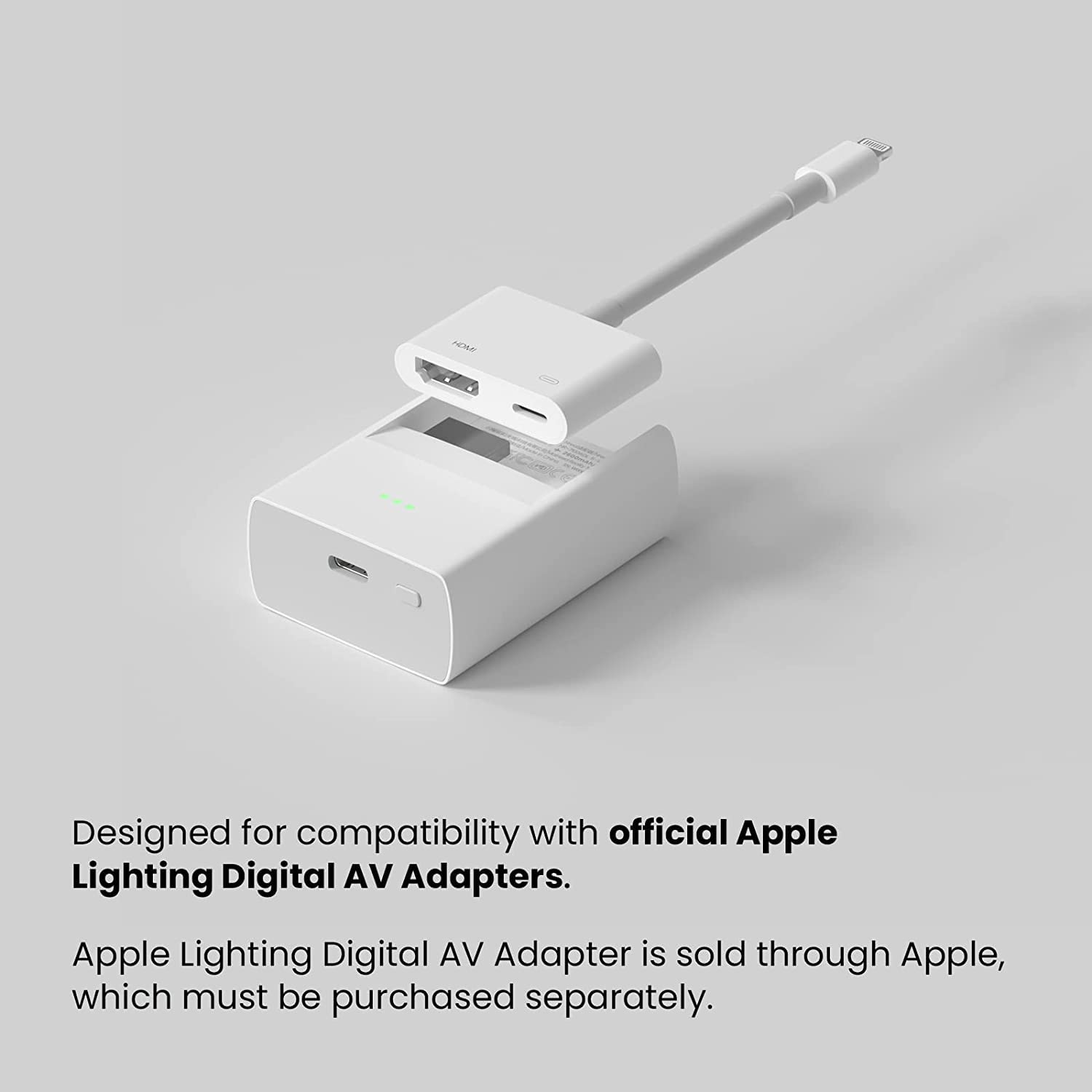 XREAL Air Adapter, Formerly Nreal, Connects to iPhone via Lightning to HDMI Adapter, Compatible with Nintendo Switch, PlayStation 4Slim/5 and Xbox Series X/S.