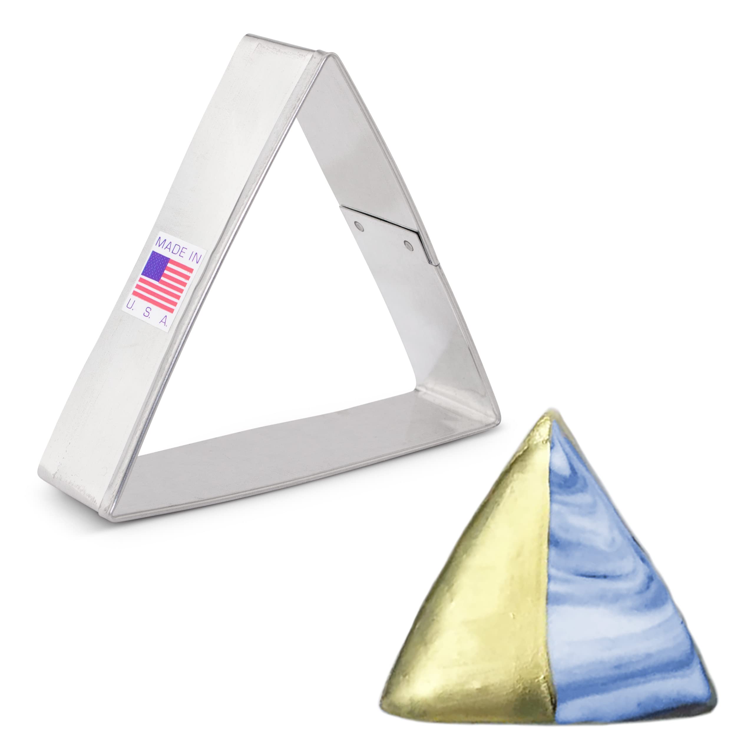 Triangle Cookie Cutter, 3.5" Made in USA by Ann Clark