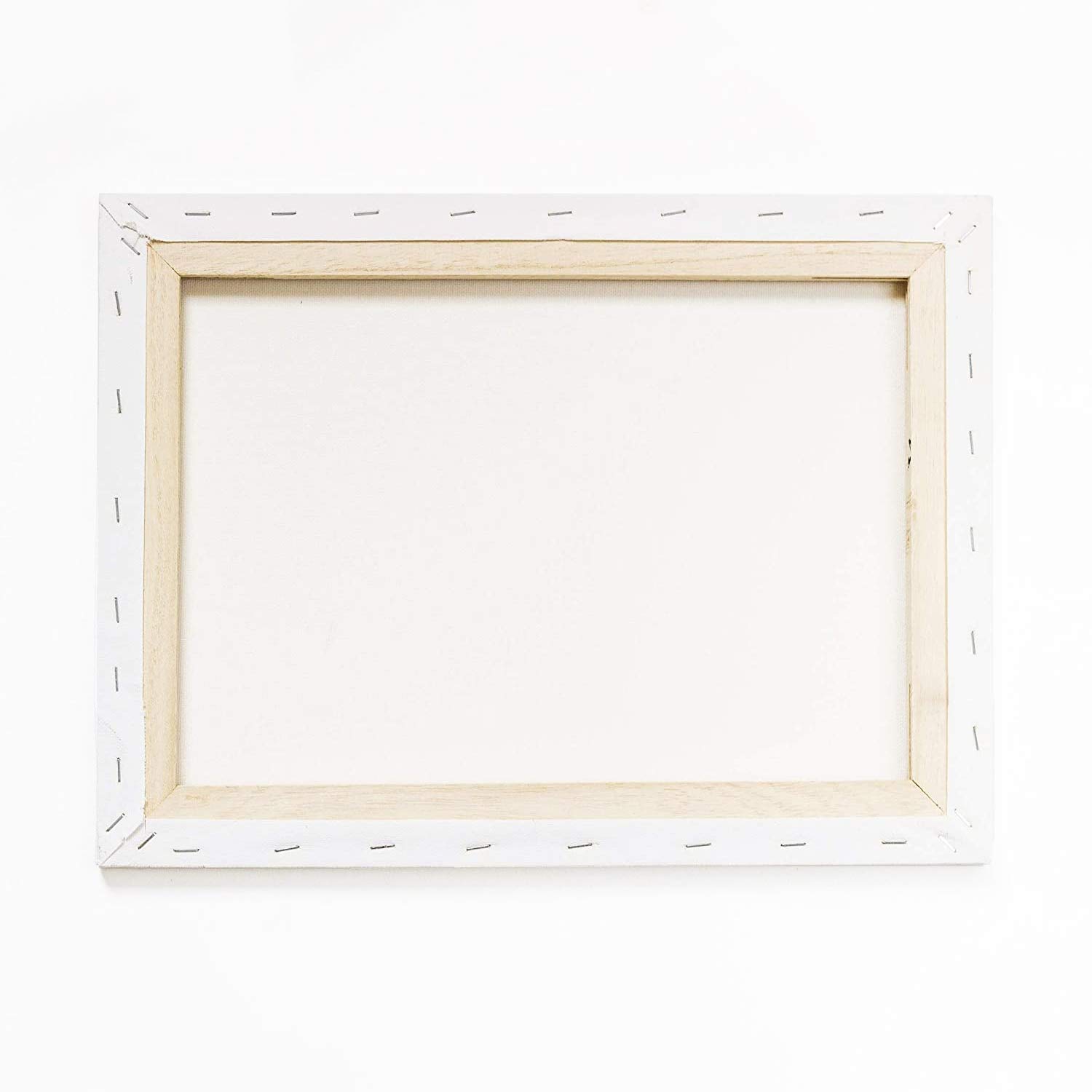 Premiere by Nicole 10 Pack Stretched Canvas for Painting,8x10|Bulk Value Pack Plain White Rectangular Canvases|Triple Acrylic Gesso Primed|Art Supplies for Acrylics,Oil Painting,DIY Wall Decor