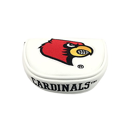 PRG Americas NCAA Louisville Cardinals Soft Felt Liner Putter Cover, One Size, White