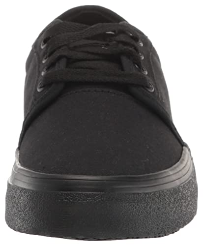 Shoes for Crews Merlin, Men's, Women's, Unisex Slip Resistant Canvas Work Shoes, Water Resistant, Black, Men's 9.5 / Women's 11