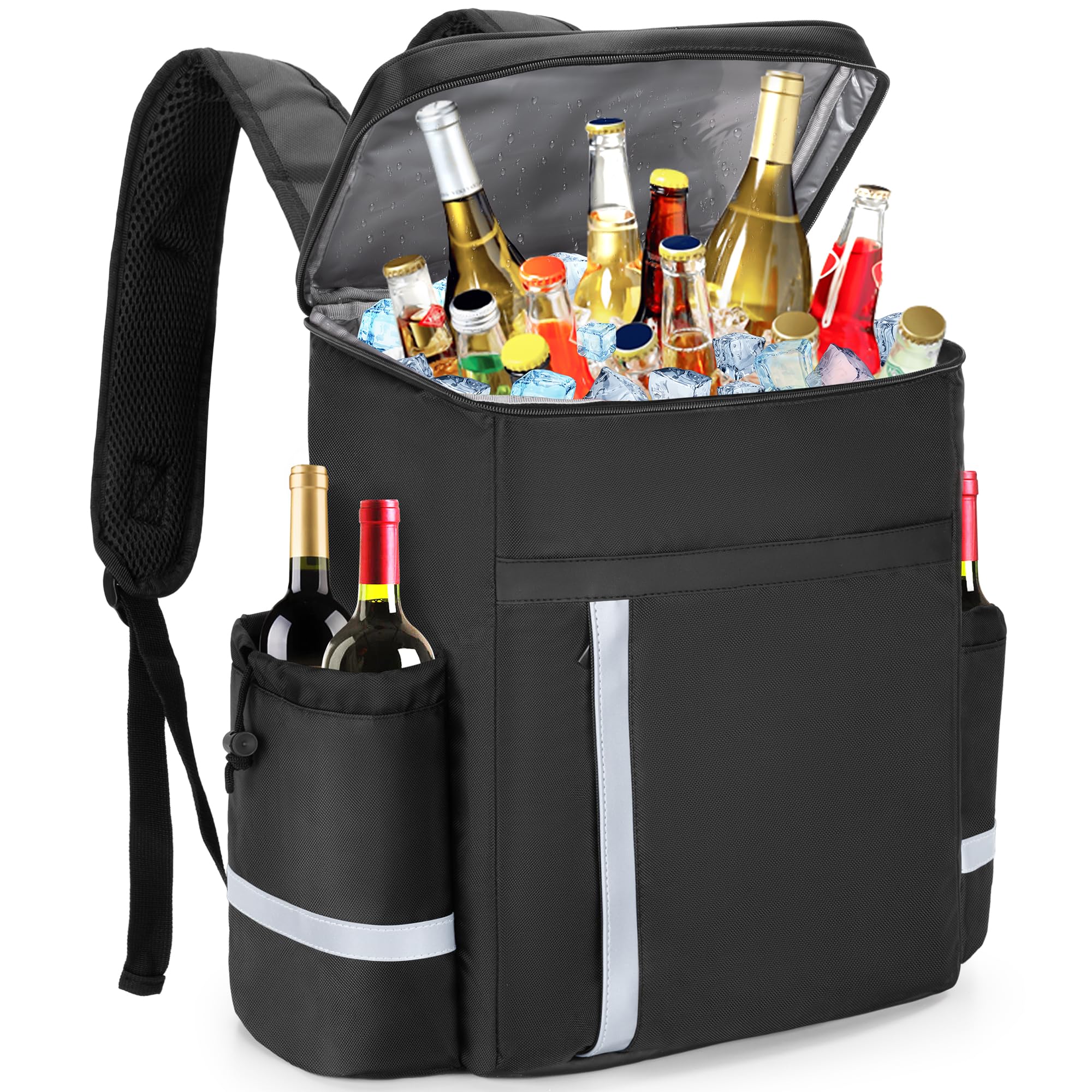Trunab Insulated Cooler Backpack 30 Cans Soft Leak-Proof Cooler Bag, Lightweight Backpack Cooler for Lunch,Beach, Hiking, Camping, Picnic, Fishing, Travel, 30 Cans