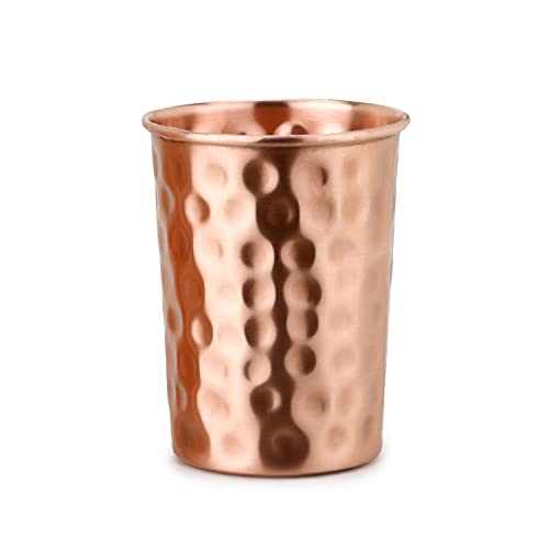 Zap Impex Pure copper hammered glasses moscow mule tumbler (Set of 8)