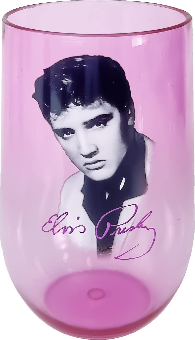 Spoontiques - Elvis Acrylic Wine Cup - Acrylic Wine Tumbler â Acrylic Stemless Wine Glass â 16oz - 5 5/8â Tall