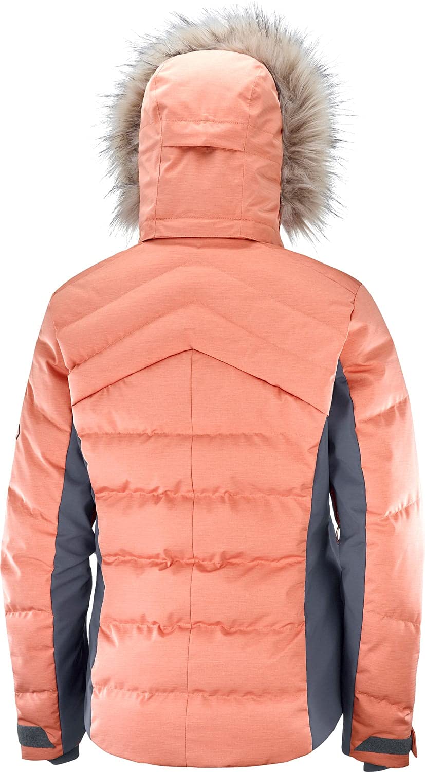 Salomon Women's Standard Stormcozy Jacket, Brick Dust/Heather, Large