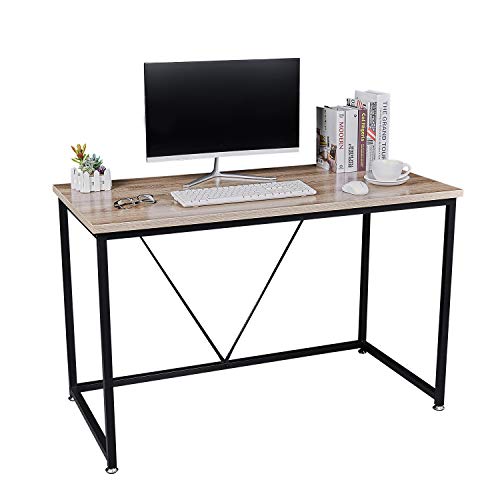NXN-HOME Computer Desk,Modern Simple Study Writing Table,Sturdy Workstation for Home Office(Oak 47 inch)