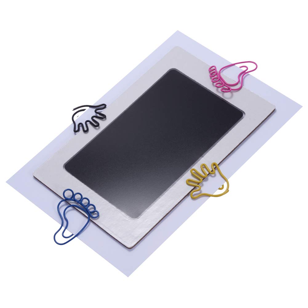 PChero Newborn Baby Handprint and Footprint Ink Pad Kit, Non-Toxic and Clean-Touch (Medium Size, Black)