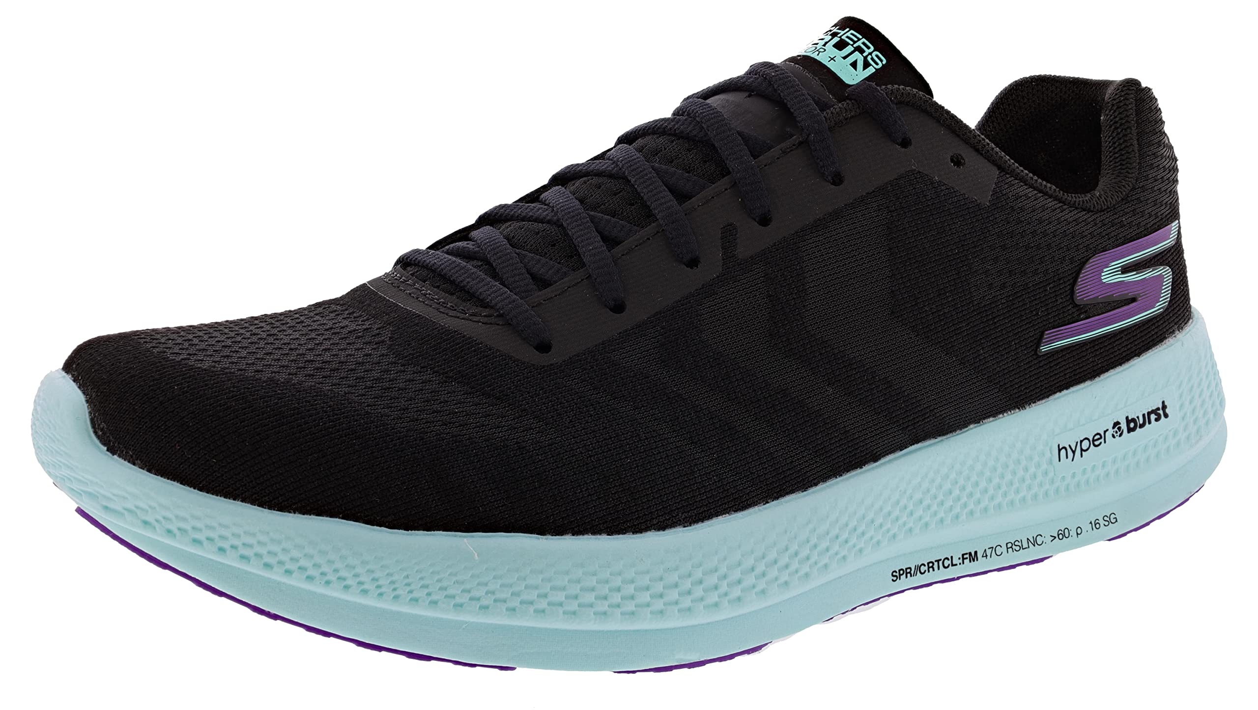 Skechers Go Run Razor 3+ Black/Blue 8 B (M)