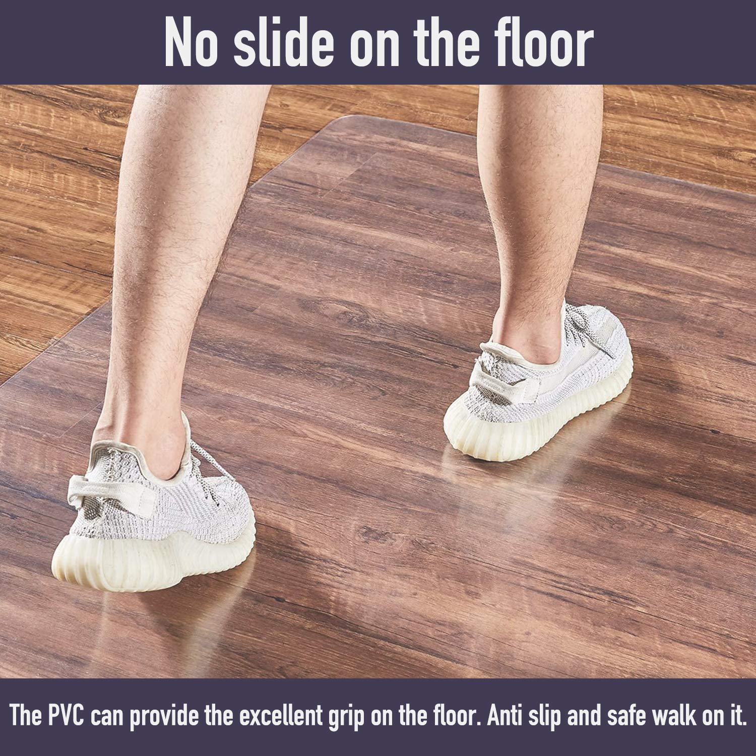 Office Chair Mat Chair Mat for Hardwood Floor Crystal Clear Office Mats for Rolling Chairs Desk Chair Mat 35"×47"-1.5mm Thick