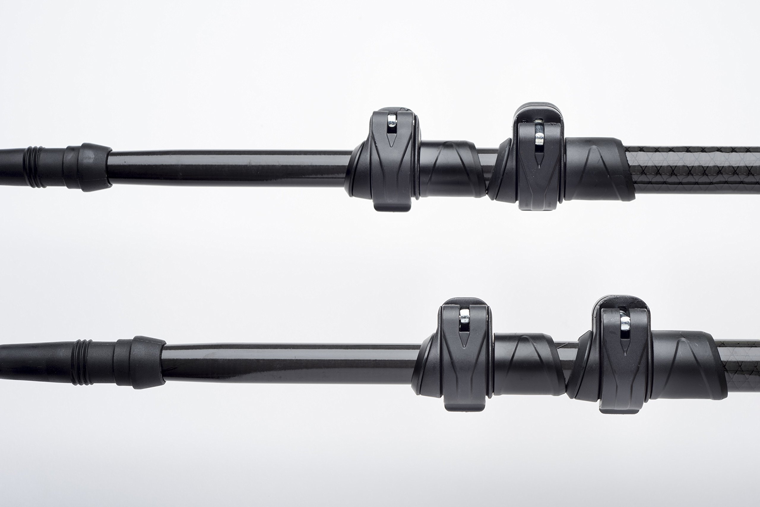 Pair of PaceMaker Stix Carbon Fiber AT-6" Trekking Poles with Extended Life Rubber Feet and Attachments