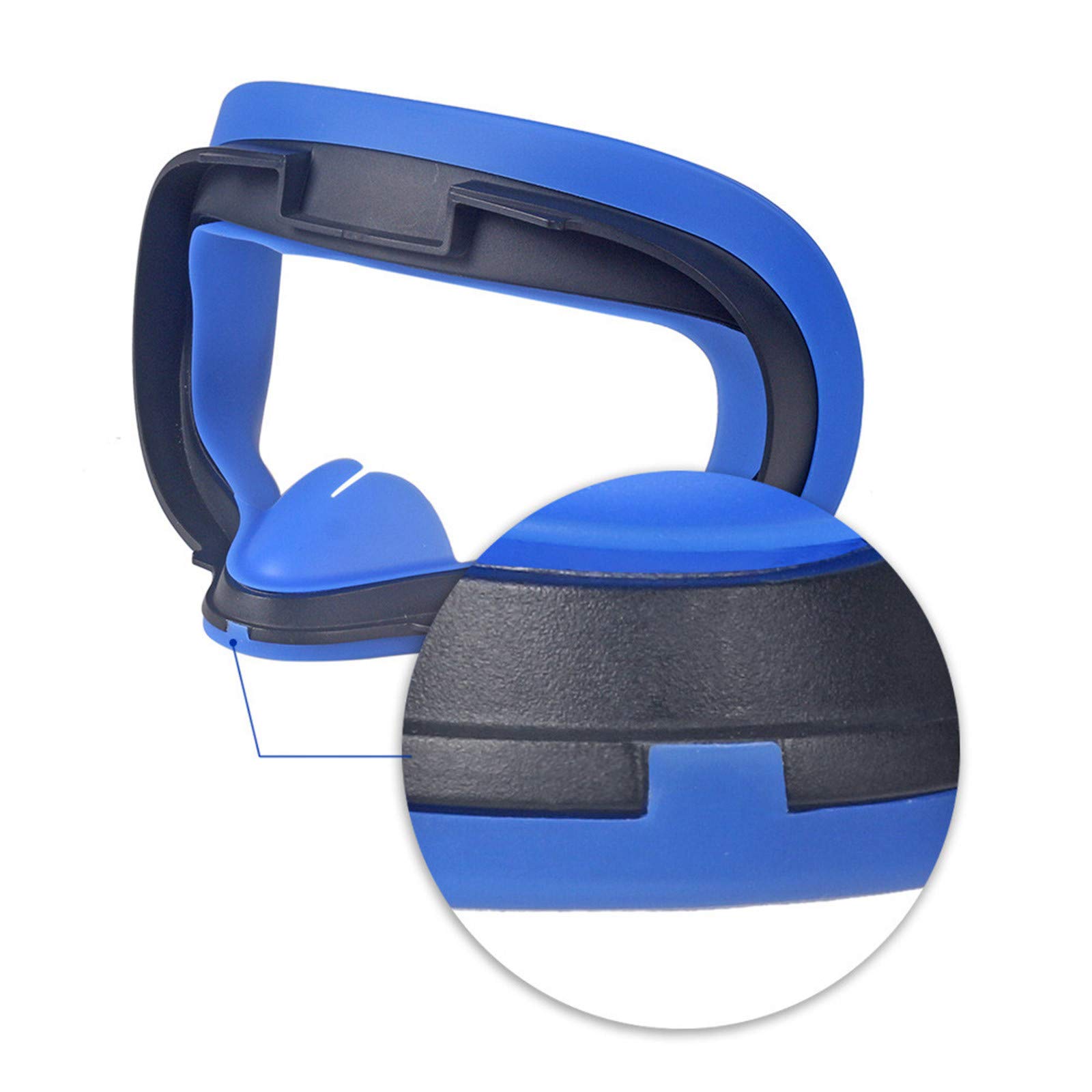 Zerlibeaful Eye Scratch for Skin 2 Lens Case Oculus Pad Cover Quest Silicone Sports Safety Belts for Lifting People (Blue,Black,Red,Gray, One Size)
