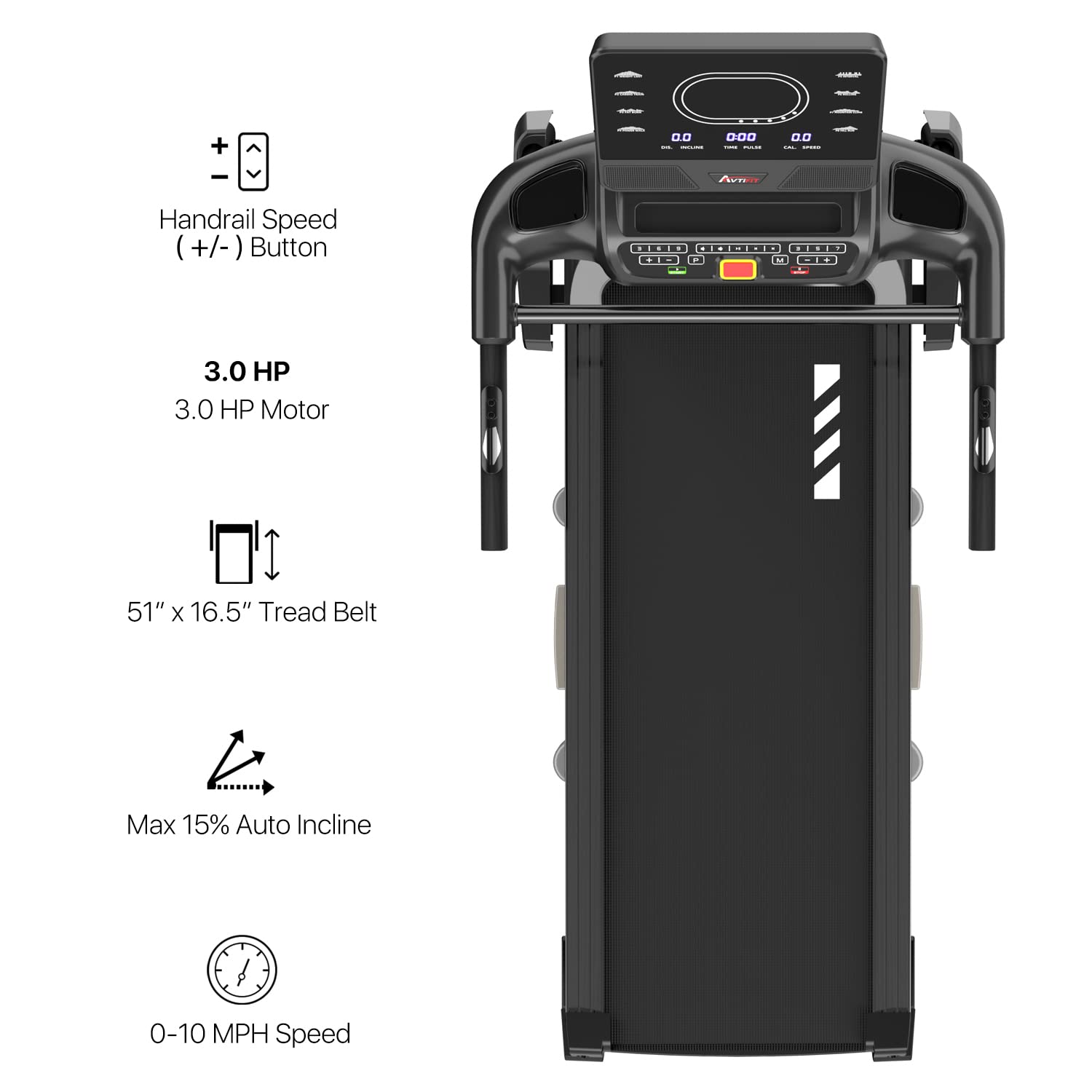 Treadmill 350+ lb Capacity auto Incline, Heavy Duty Treadmill for Home with 15 Degree Incline Automatic, Pro Incline Treadmill