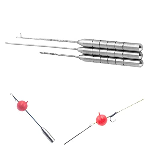 Tuimiyisou Bait Needles Stainless Steel Splicing Baiting Tackle Rig Tool Fishing Accessories 3PCS Fishing Accessories-Other Tool Accessories