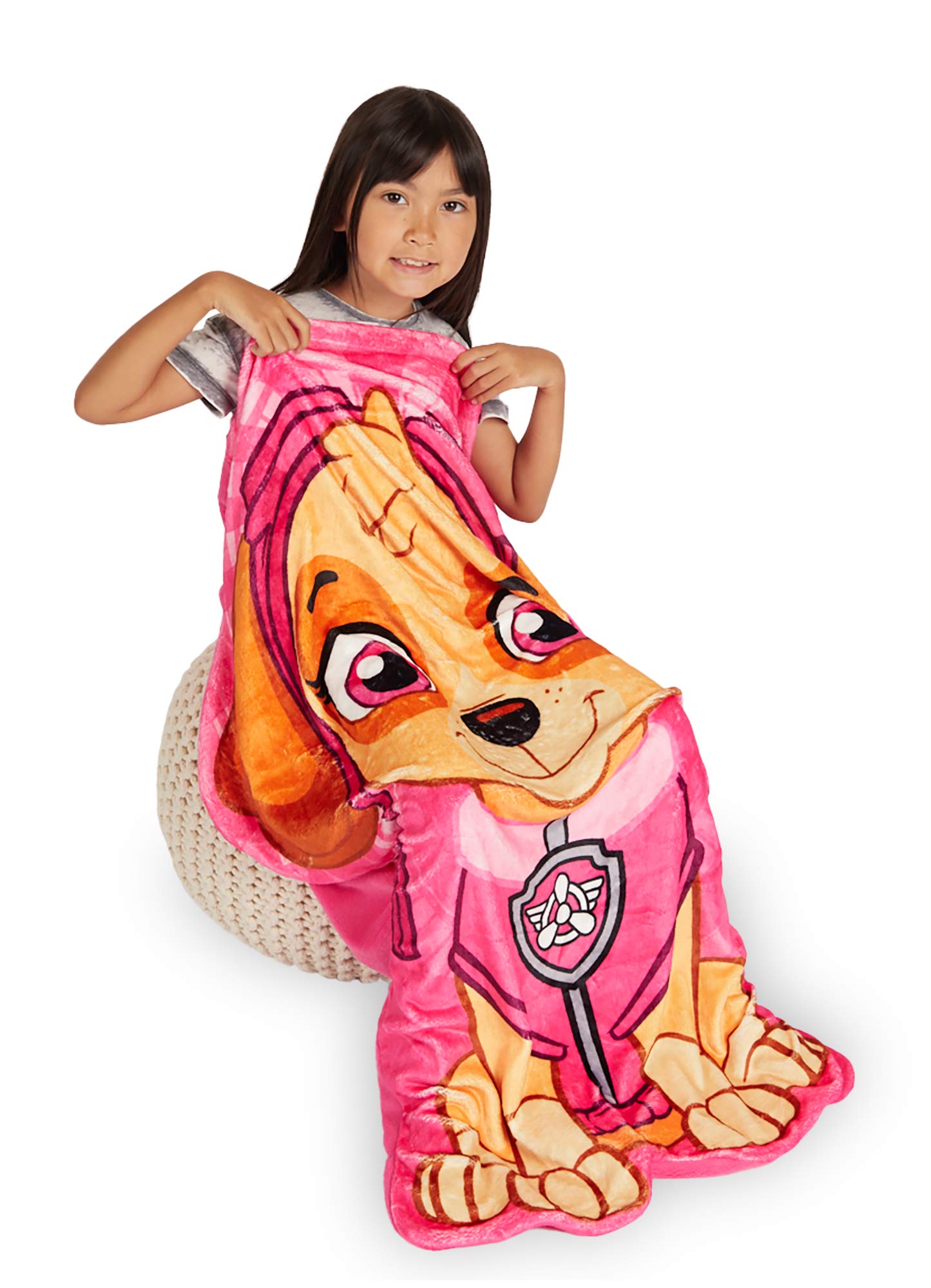Paw Patrol Blanket - Plush, Skye Themed Slumber Pal Wearable Toddler Blanket - Soft, Cuddly, and Cozy Blanket Design, Extra Comfy, Ages 3-5