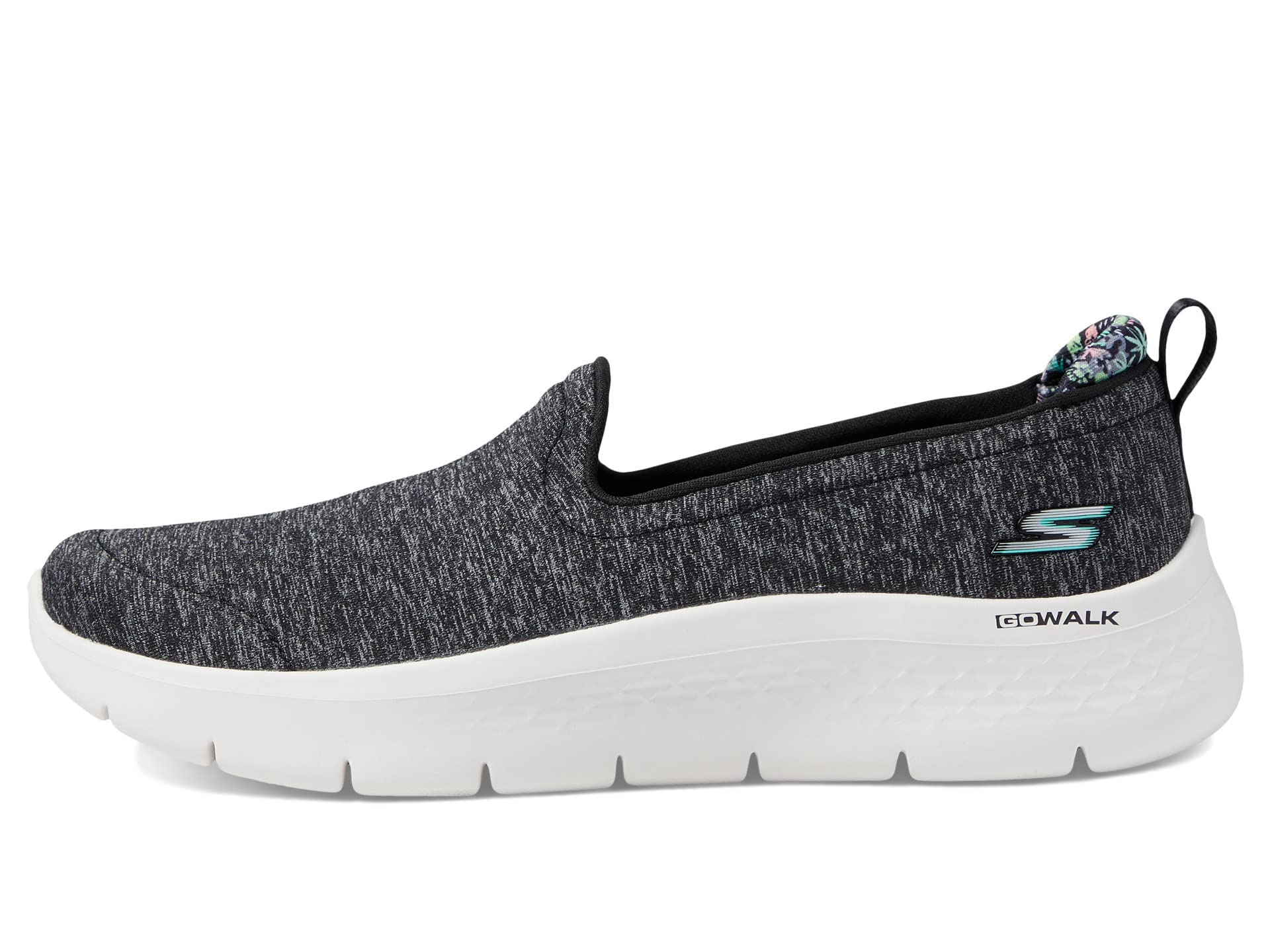 Skechers Women's GO Walk Flex-Clever View Sneaker, Black/White, 5.5