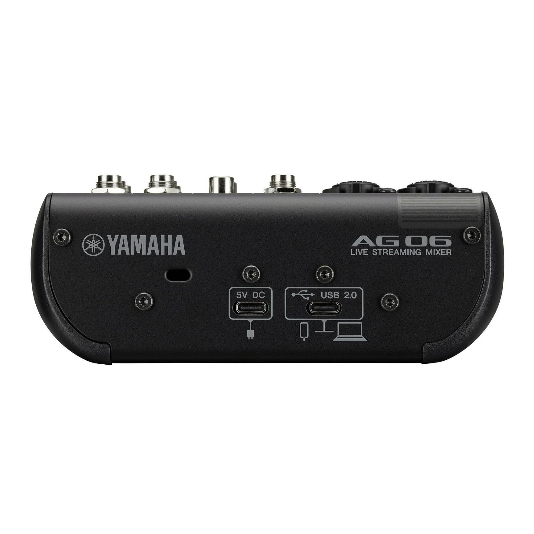 Yamaha AG06MK2 Black 6-Channel Live Streaming Loopback Mixer/USB Interface with Steinberg Software Suite