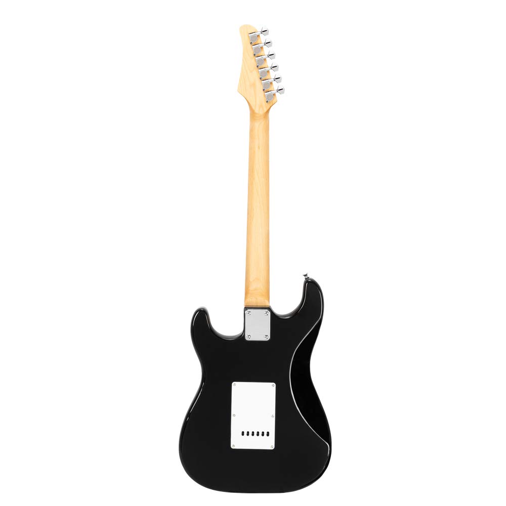 YUFUDE Electric Guitar for Beginner Starter,Beginner Kit with Bag, Strap, Cable,Plectrum,Tremolo Arm (Black)