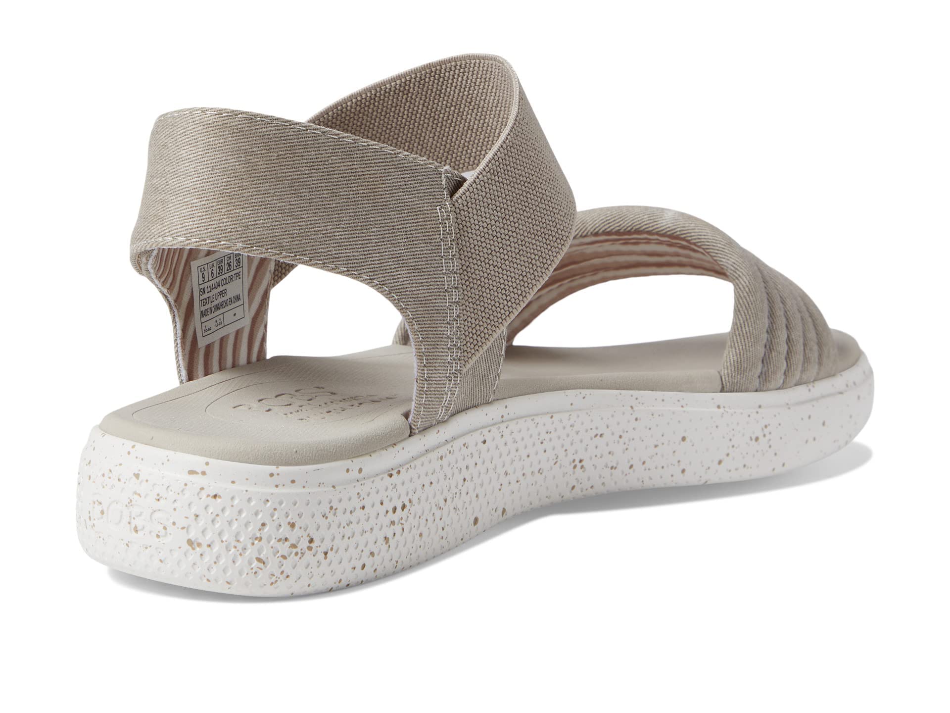 Skechers Women's 114404 Sandal, Taupe, 10