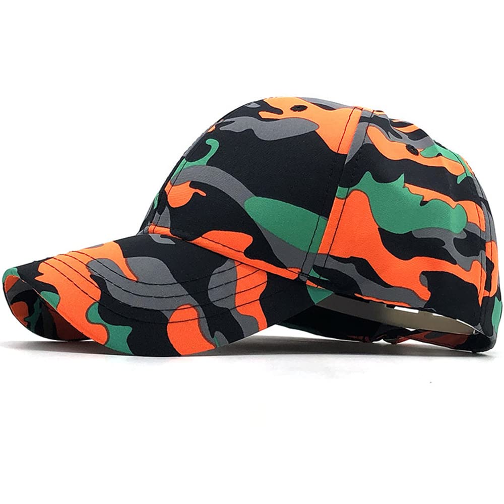 WILLBASIC Baseball Cap Hat | Mens Women Baseball Cap| Adjustable Hat Unstructured Soft Cotton Cap (Camouflage 1)