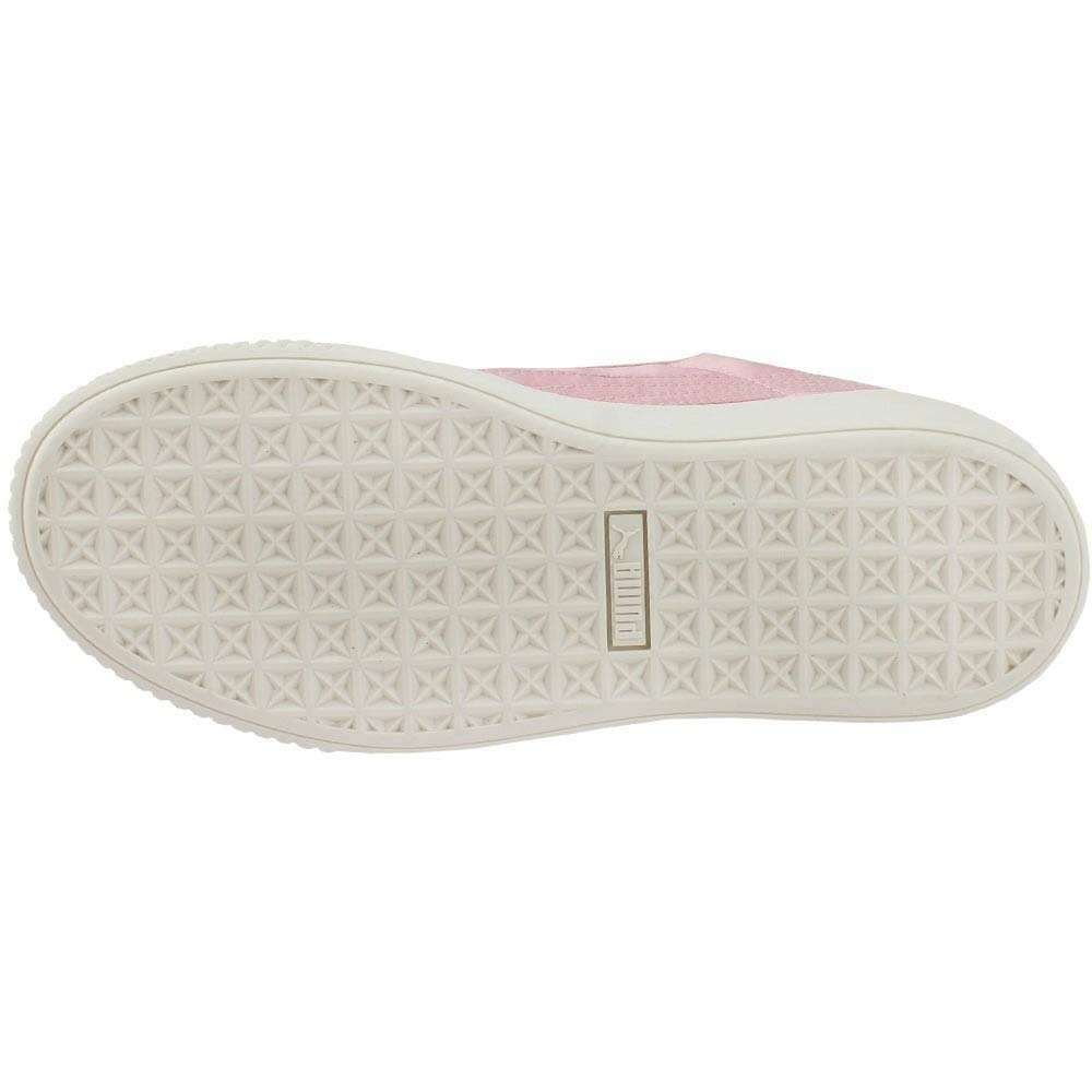 PUMA Womens Basket Platform Satin Platform Sneakers Casual Shoes Casual - Pink - Size 10 B