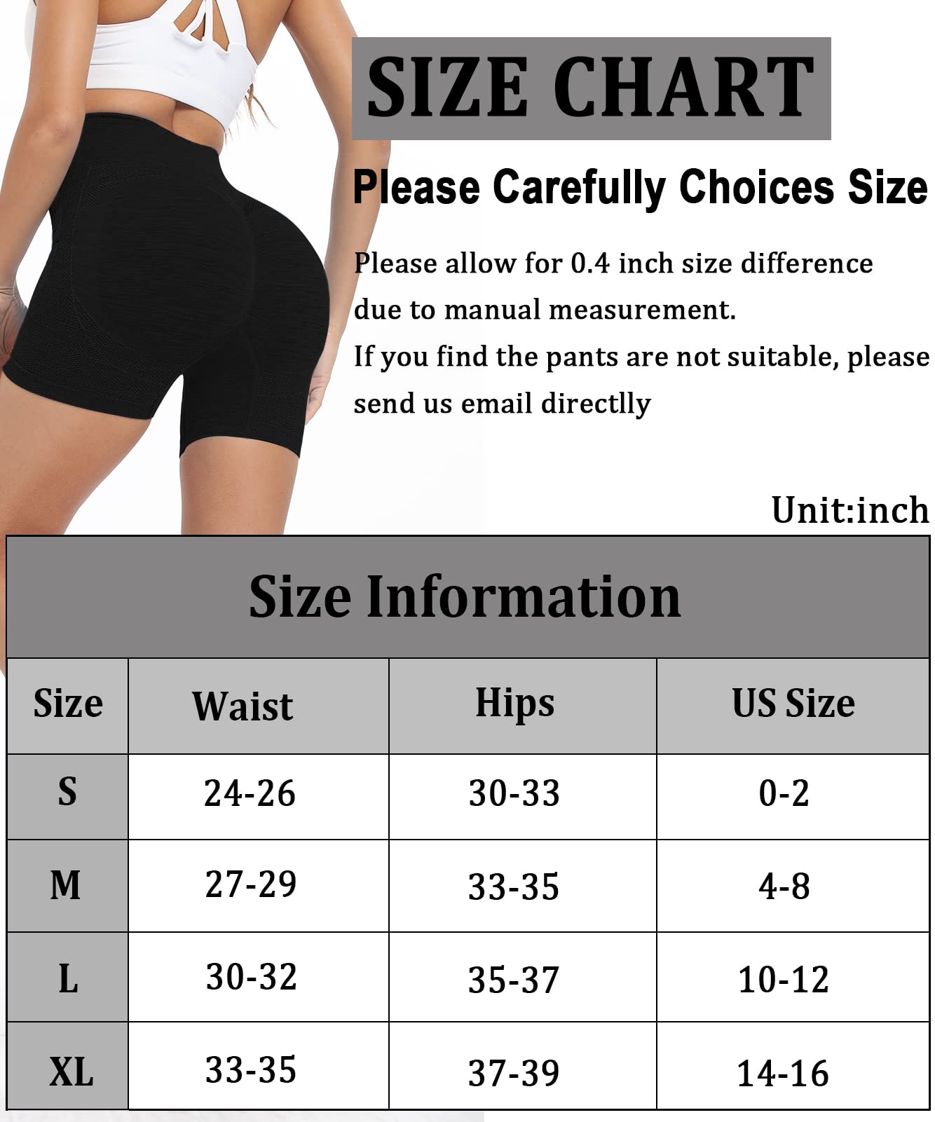 YAMOM Women’s Seamless Biker Shorts Workout Gym High Waisted Butt Lifting Shorts Scrunch Booty Yoga Shorts