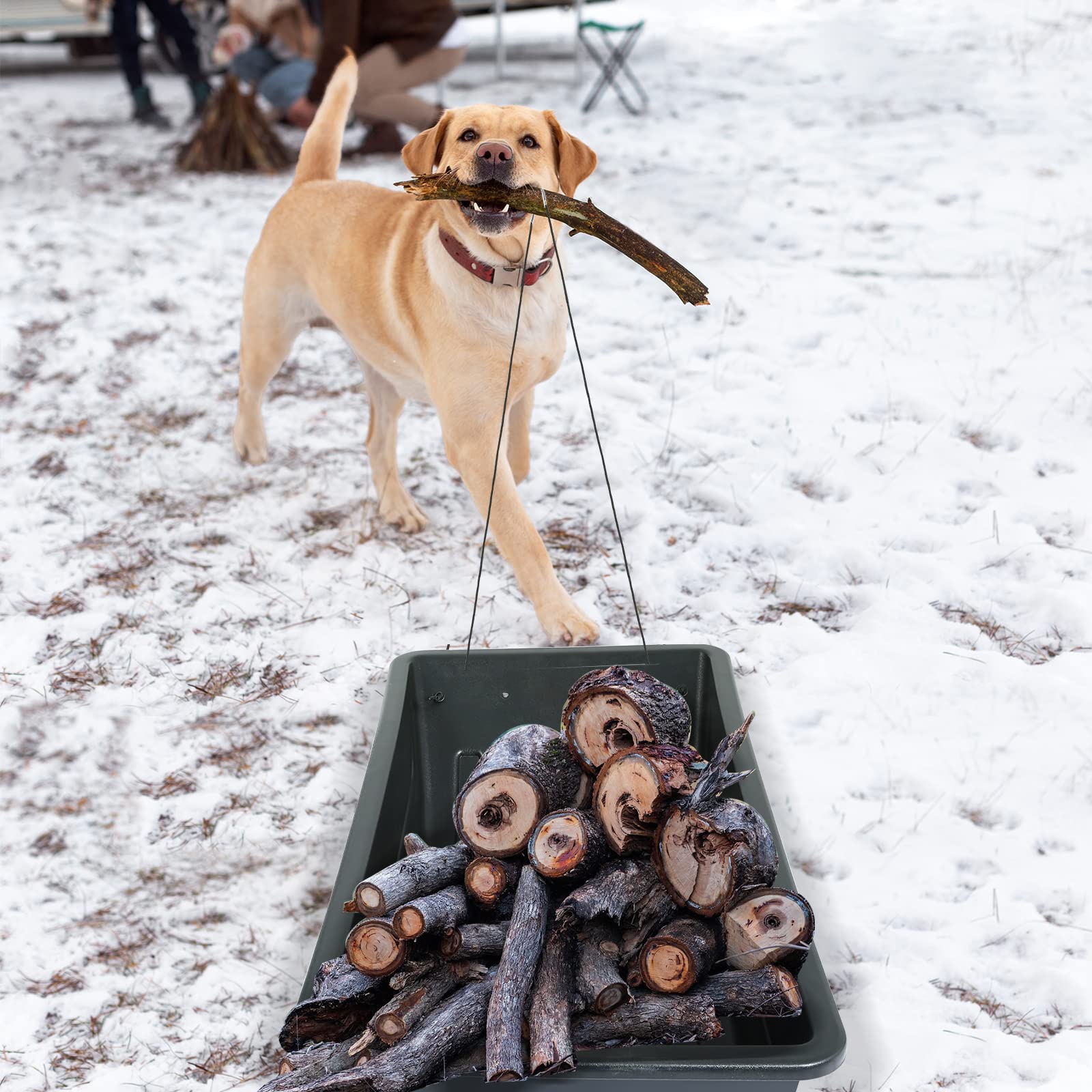 Xproutdoor Jet Sled,Ice Fishing Sled,Multi-Purpose Utility Sled for Deer Hunting,Hauling Firewood,Fishing Gear and Work Cargo