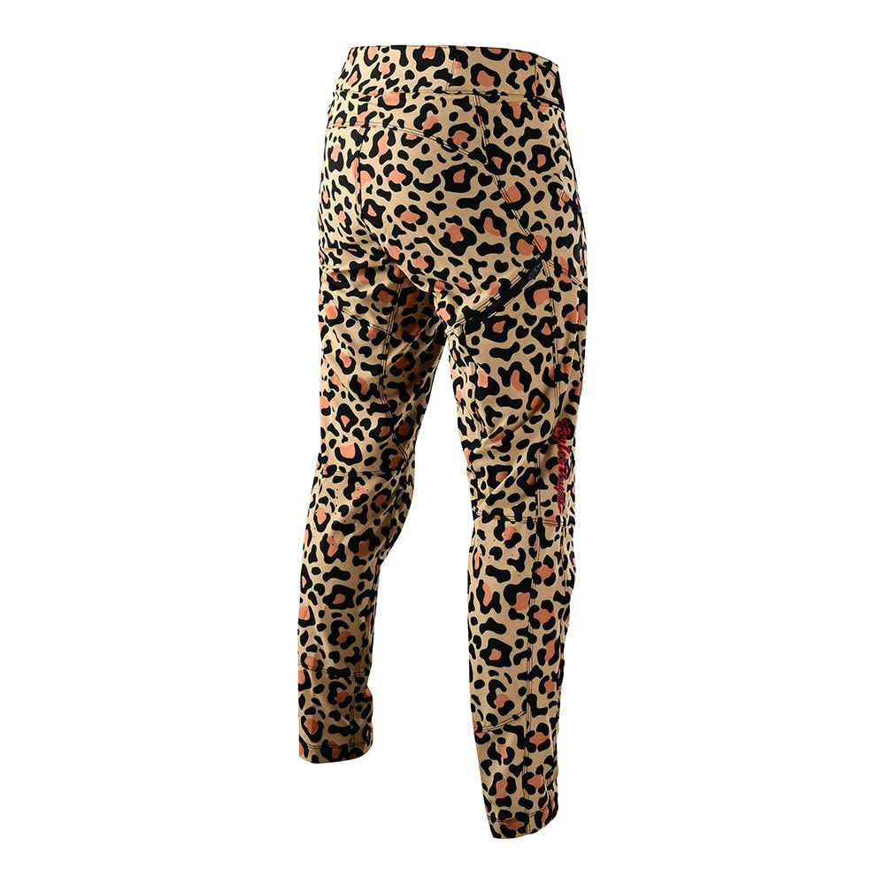 Troy Lee Designs Mountain Bike Cycling Bicycle Riding MTB Pants for Women, Lilium Pant (MD, Leopard Bronze)