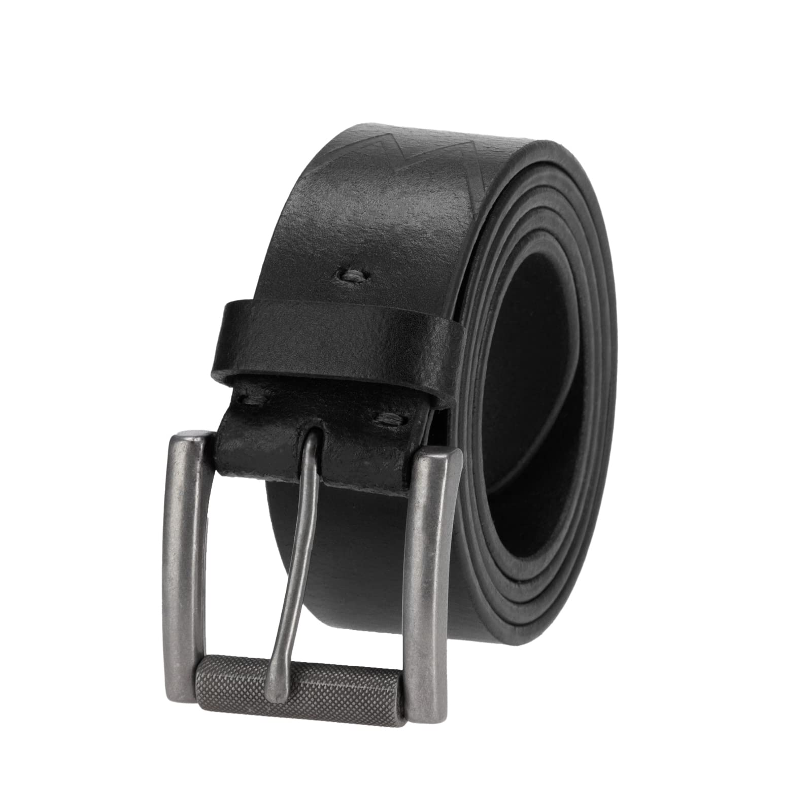Wrangler Men’s Leather Mountain Casual Every Day Belt for Jeans, Khakis Black 36