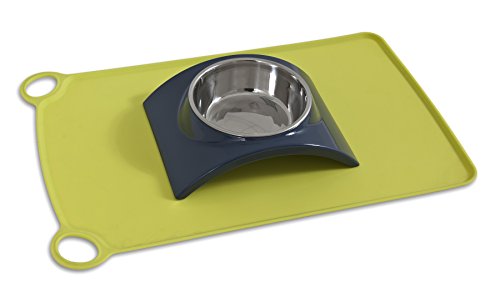 Petmate 23582 WetNoz Pet Bowl Mat, Pear