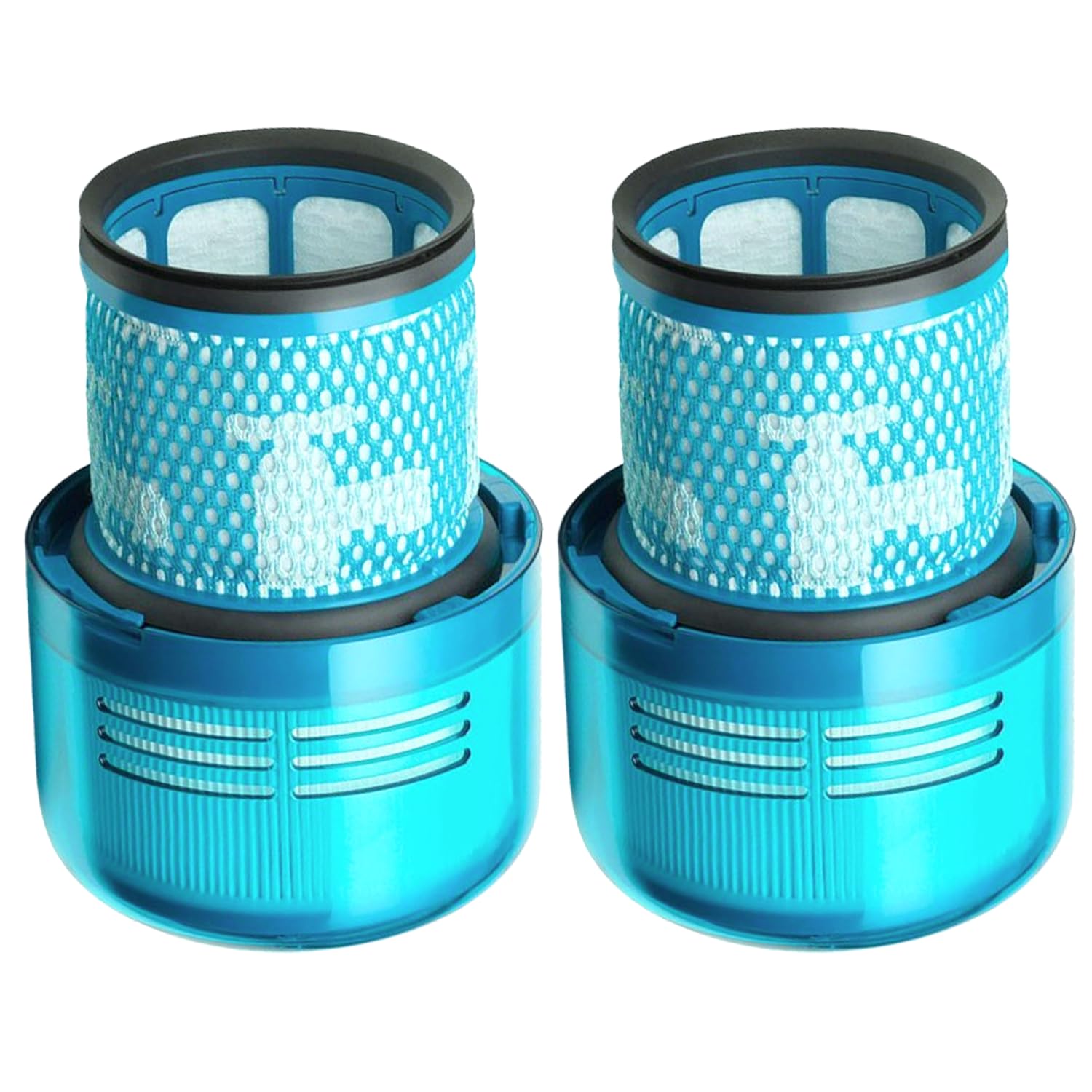 Premium Vacuum Filter Replacement Part Compatible with Dyson V15 Detect, Dyson V11 Animal Filter, Dyson V11 Filter, Dyson V15 Filter, Dyson V15 Detect Filter, Compare to Part 970013-02 (2 Filters)