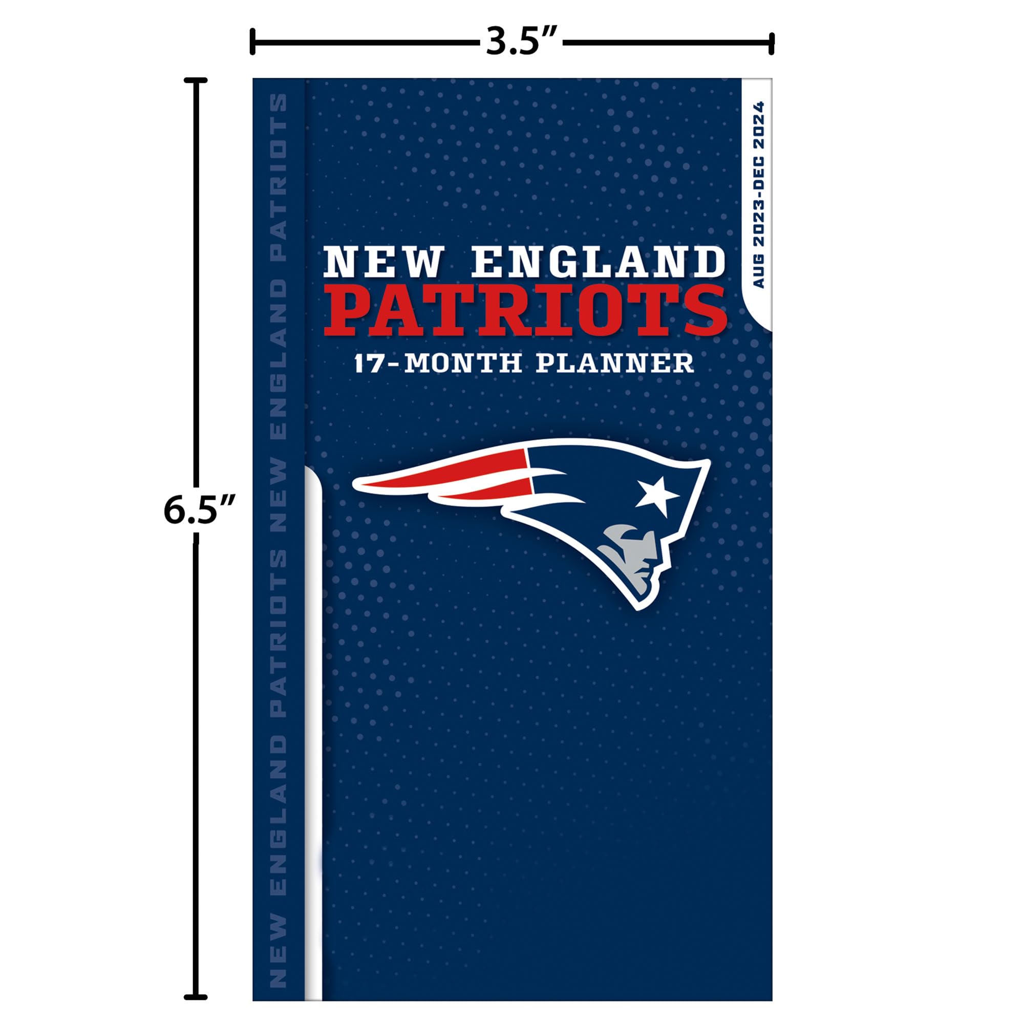 Turner Licensing New England Patriots 2023-24 17-Month Pocket Planner