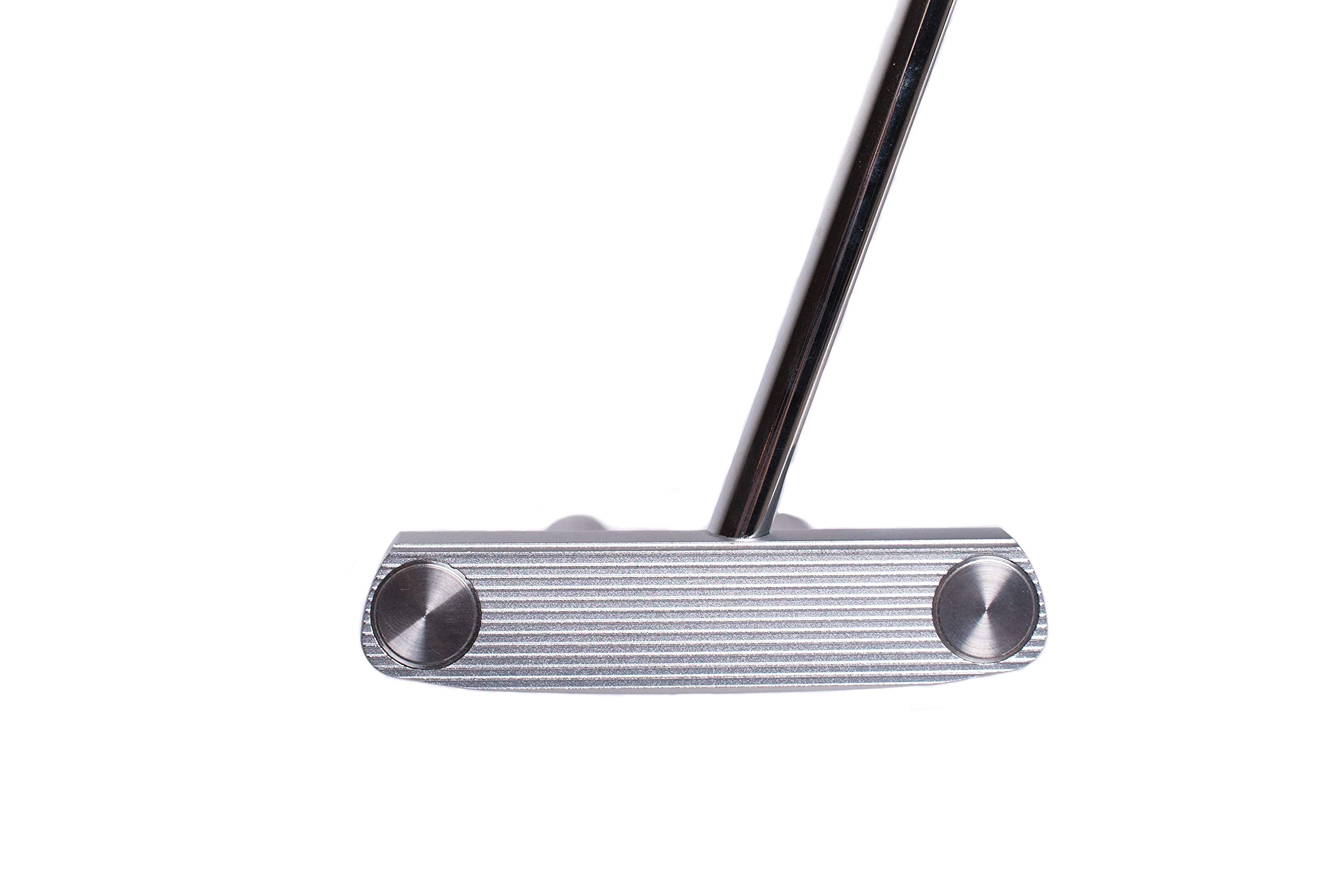Rife Golf Right Handed Silver Two Bar Mallet Putter Patented Roll Groove Technology with Adjustable Weight System. Center Shaft Makes It Perfect for Lining up Your Putts (Right, 36)