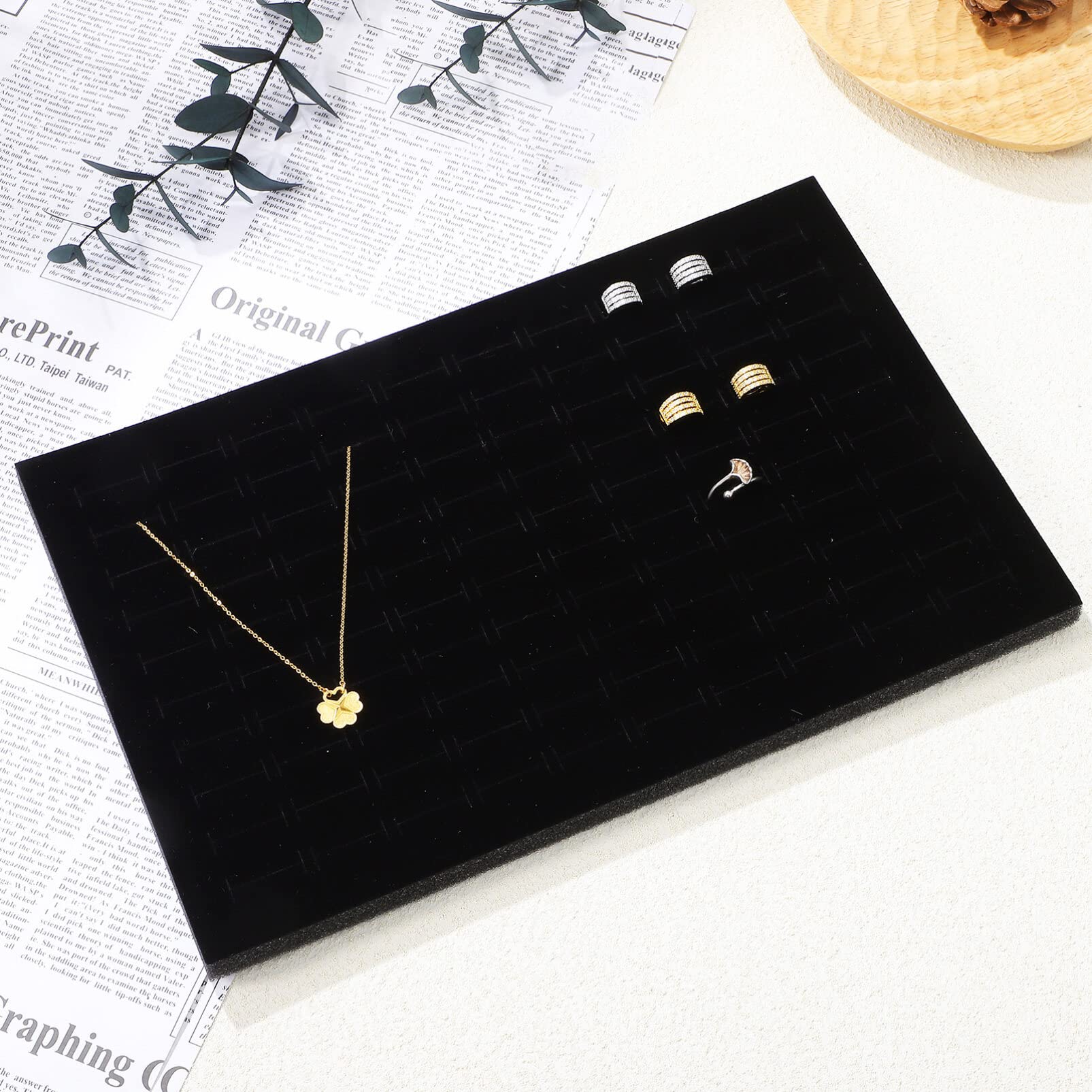 STOBAZA Ring Display Pad Rings Insert Display Mat 6 Pcs Jewelry Box Pad Sponge Ring Bracket Necklace Earrings Insert Display Pad Foam Ring Holder