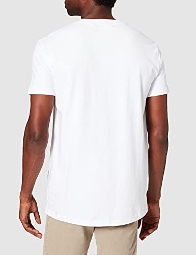 Superdry Mens Mountain Sport Mono T-Shirt, Relaxed Fit, Crew Neck Optic Size L