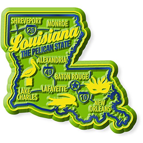 U.S. Premium State Map Magnet Set by Classic Magnets, 51-Piece Set, Collectible Souvenirs Made in The USA