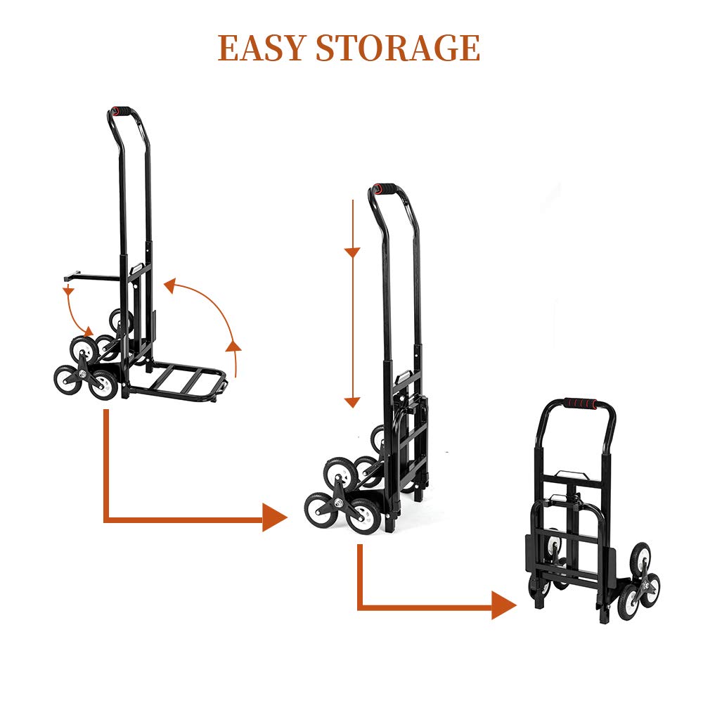 ROVSUN 330LBS Capacity Stair Climbing Cart