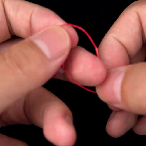 Tuelaly 50Pcs Fishing Pole Tip Line Strong Excellent Wear Rod Tip Line Knot 2