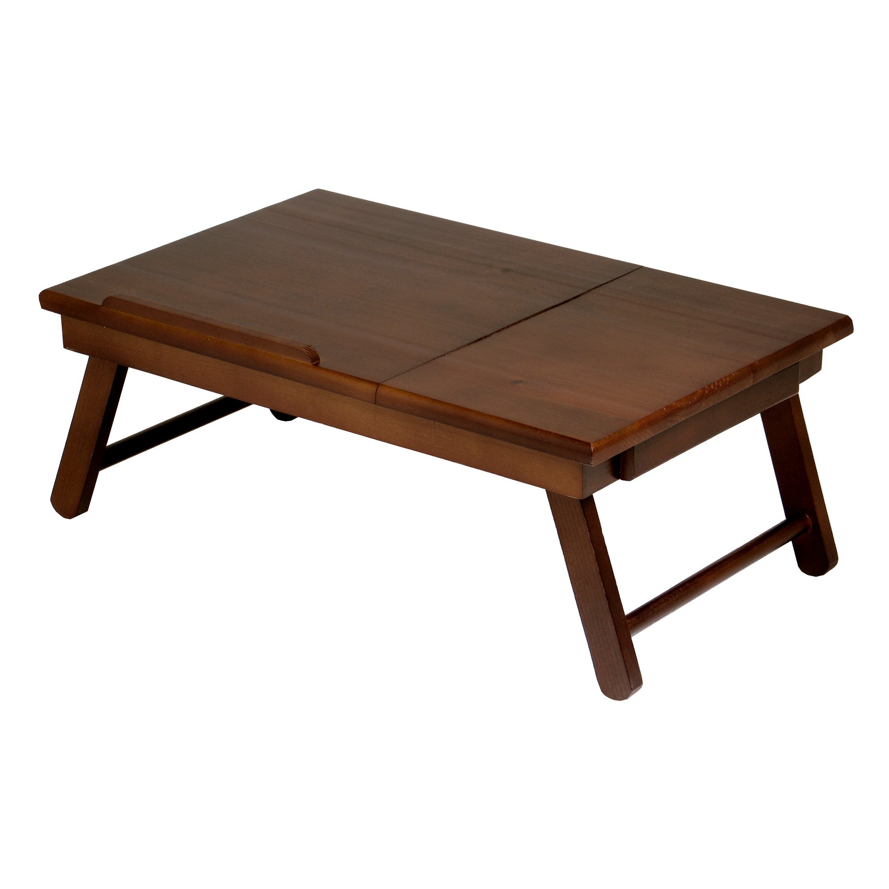 Winsome Wood Sedona and Alden Bed Trays Bundle | Antique Walnut Finish