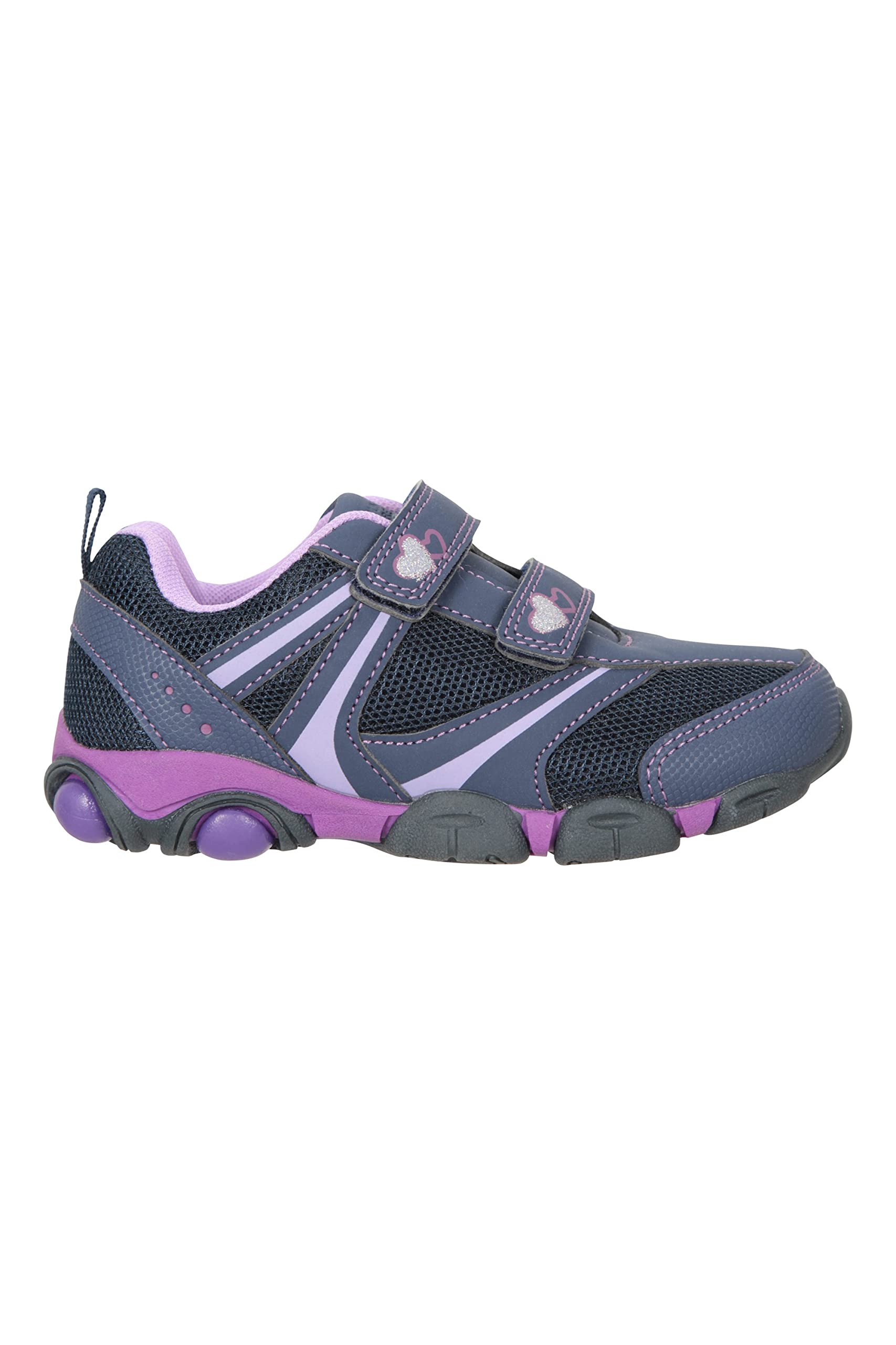 Mountain Warehouse Light Up Adaptive Toddler Shoes Purple Kids Shoe Size 12 US