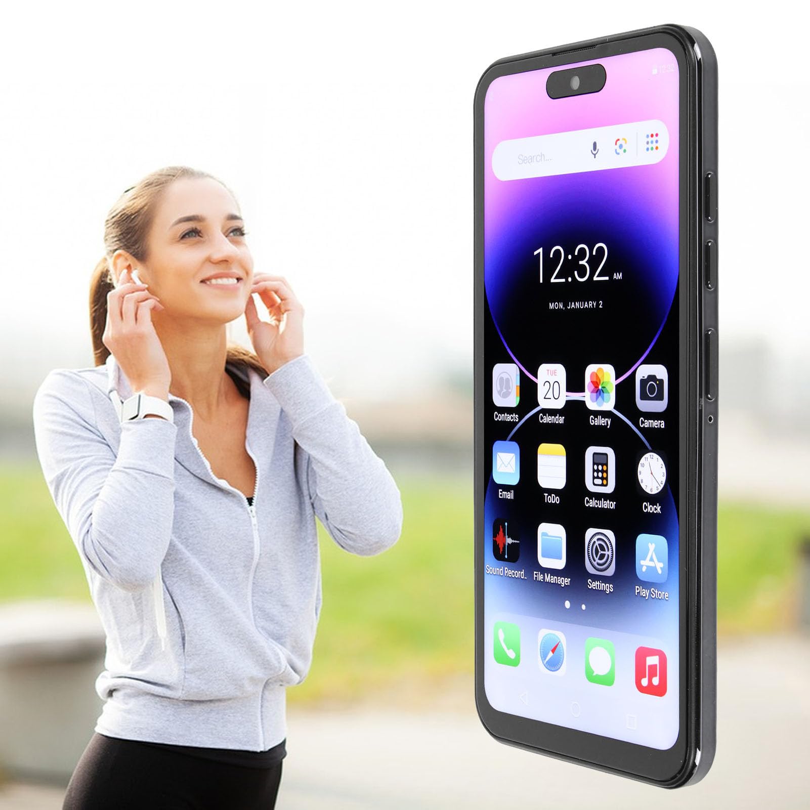 PRO4G Smartphone Unlocked, 6.6in FHD Cell Phone 8GB RAM 256GB ROM for13, Smartphone Dual SIM (US Plug)