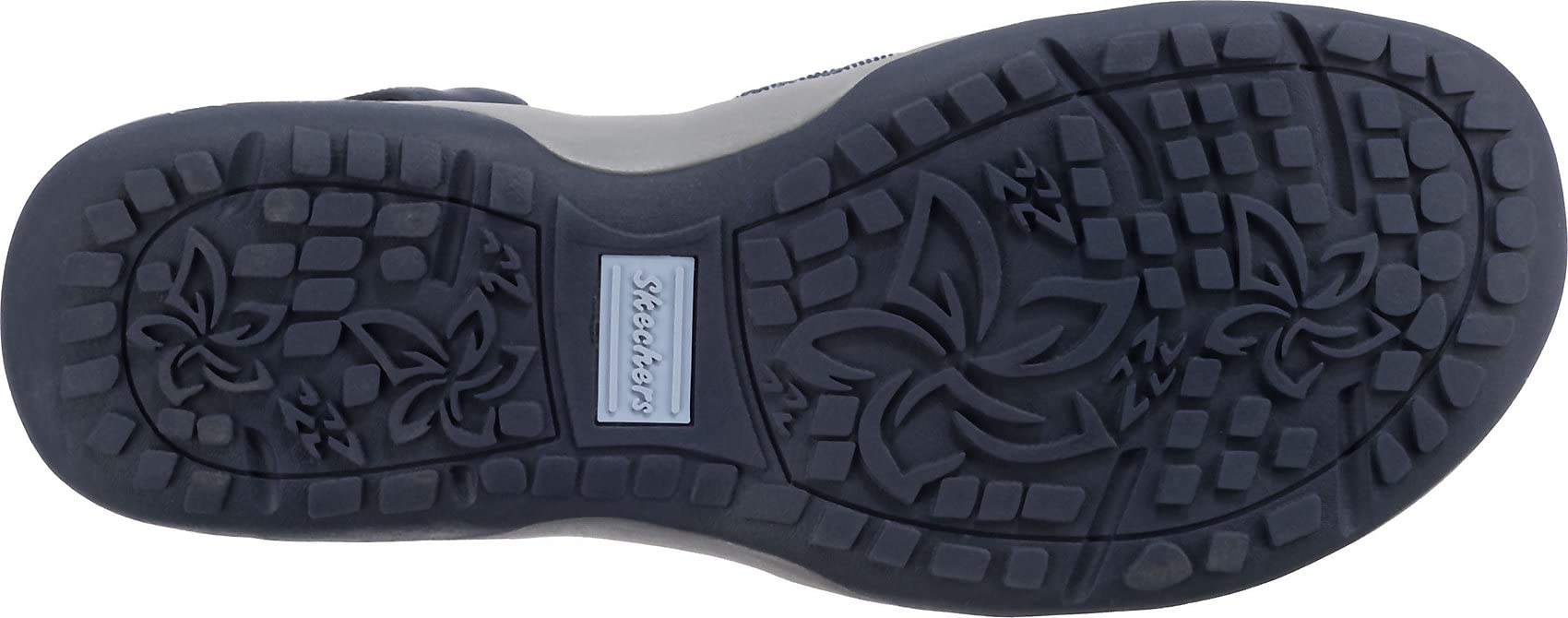 Skechers Women's, Reggae Slim - Turn It Up Sandal Navy 7 M
