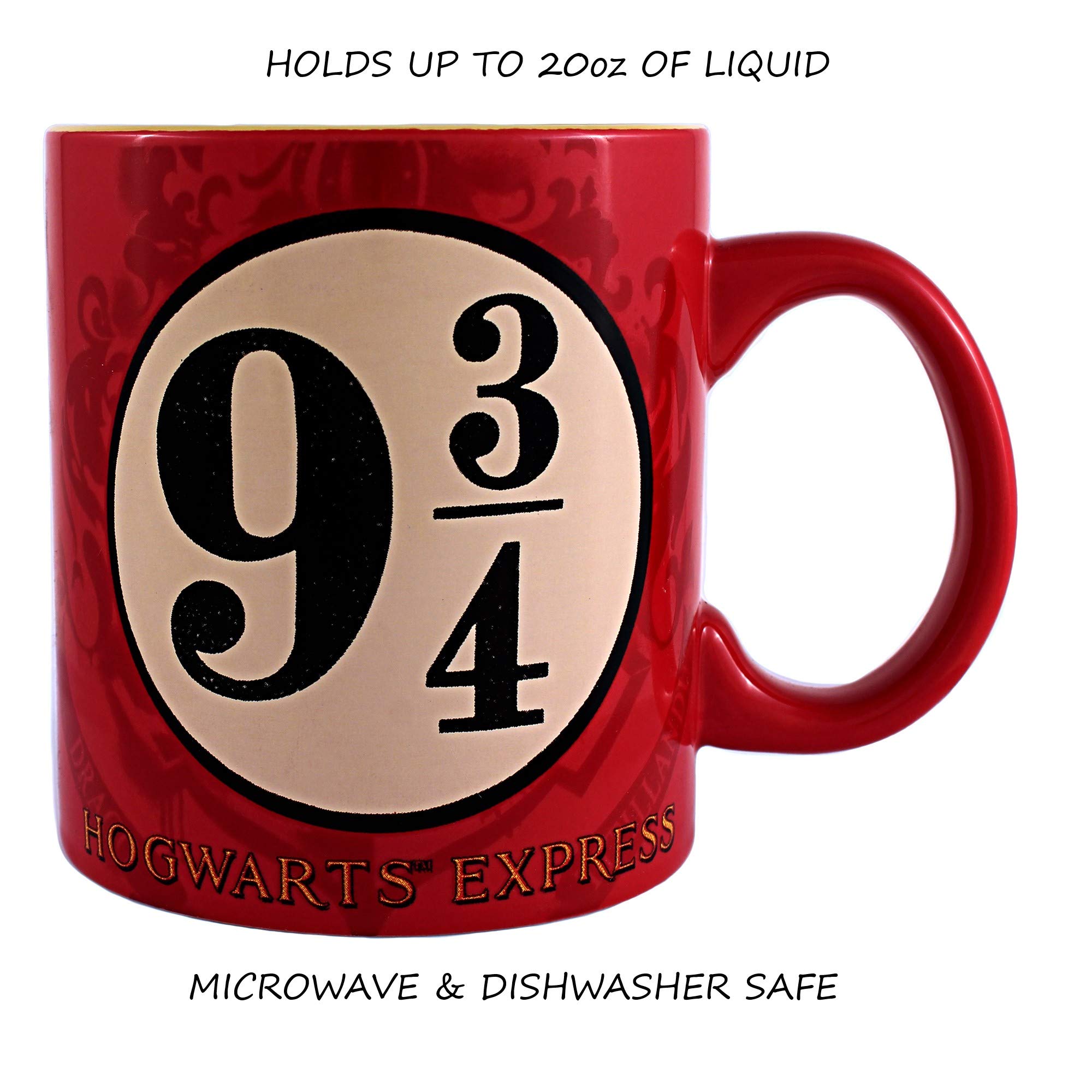 Silver Buffalo Harry Potter Platform 9 3/4 Hogwarts Express Ceramic Mug, 20 Ounces