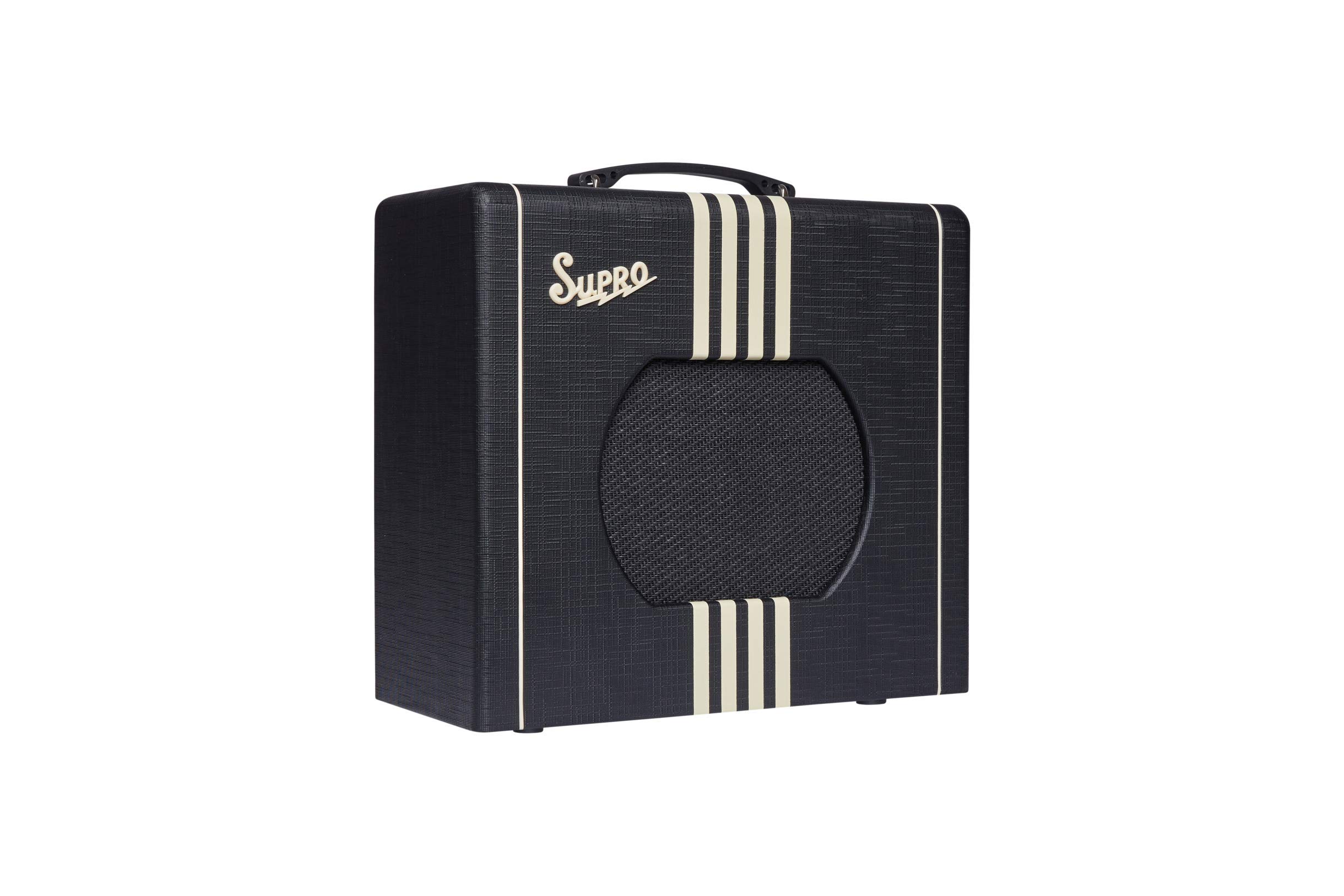 Supro Delta King 10 1x10-inch 5-watt Tube Combo Amp - Black and Cream