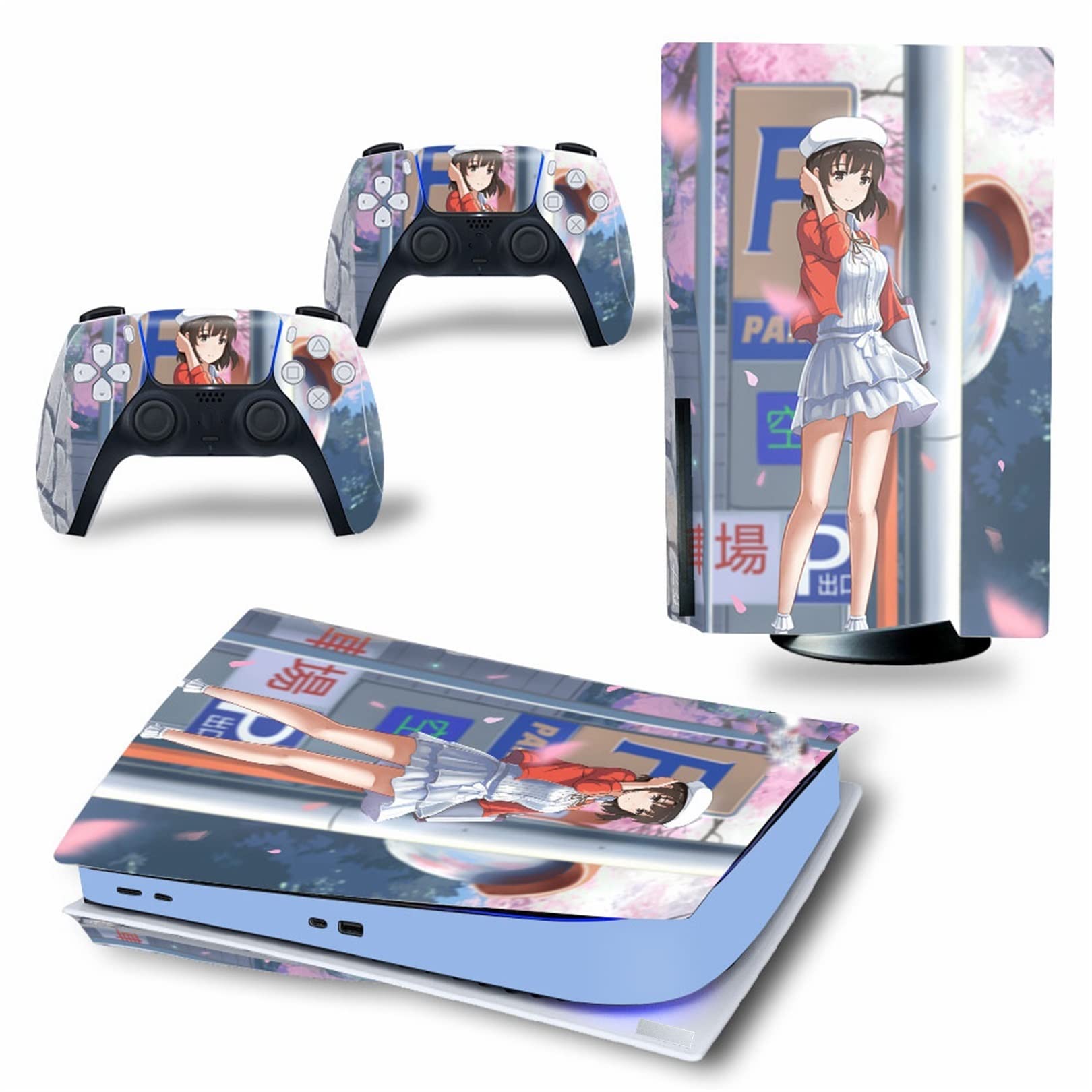 WREXIL LEEWEE for PS5 Skin Disc Edition & Digital Edition Console and Controller Vinyl Cover Skins Wraps Scratch Resistant, Compatible 55567 No Foaming (Size : Disc Version)