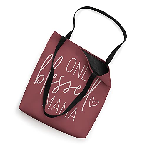 One Blessed Mama - Cute Quote Sayings for Mom - Berry Red Tote Bag