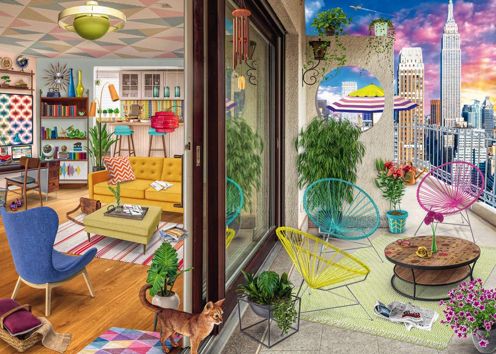Ravensburger NYC New York City Apartment Vision 1000 Piece Jigsaw Puzzle for Adults & Kids Age 12 Years Up