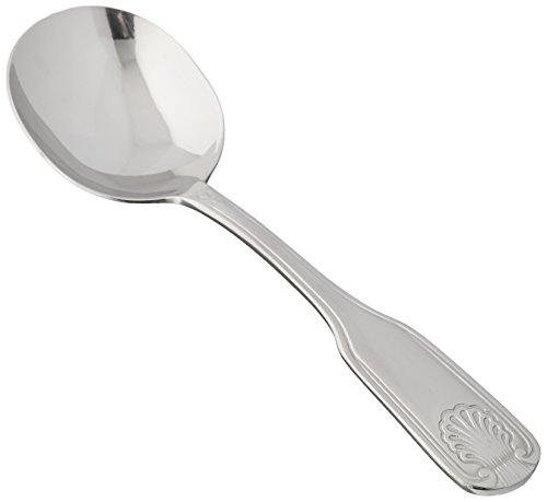 Winco 12-Piece Toulouse Bouillon Spoon Set, 18-0 Extra Heavy Weight Stainless Steel